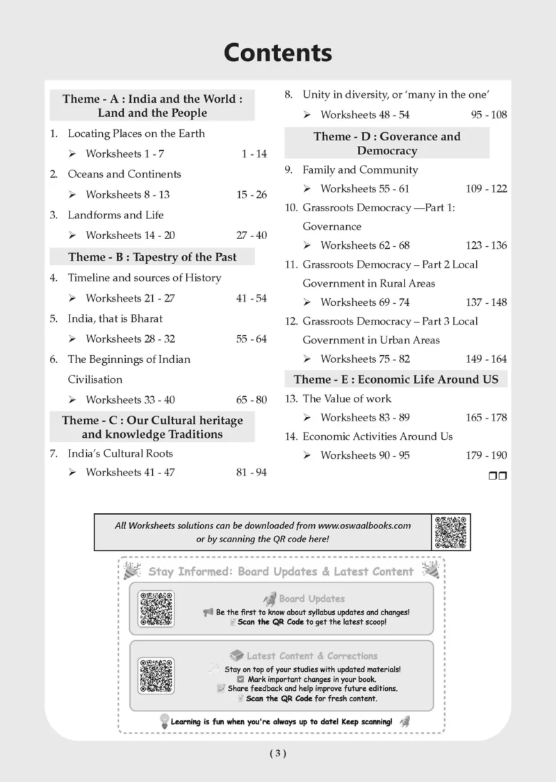 One For All Workbook Class 6 Social Science | NCERT & CBSE | Latest ...