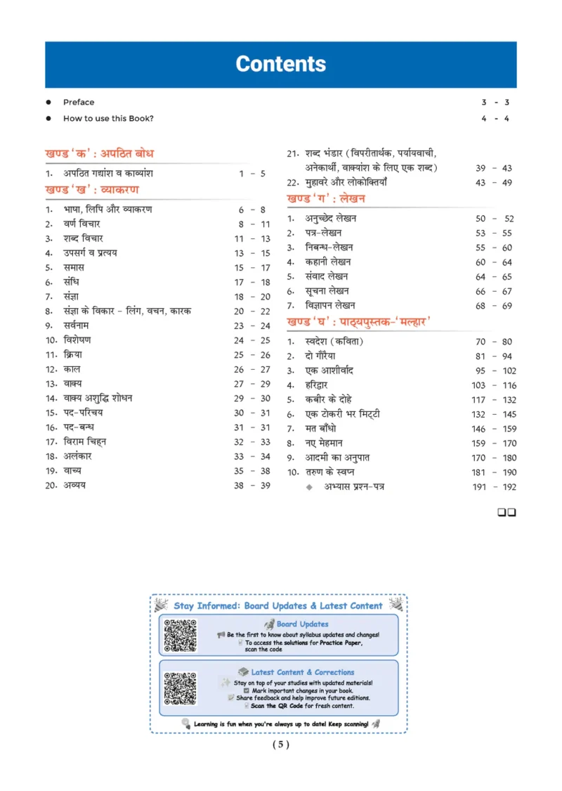 CBSE Class-8 One for All Hindi (Malhar) For 2025-26 Exam | As Per ...
