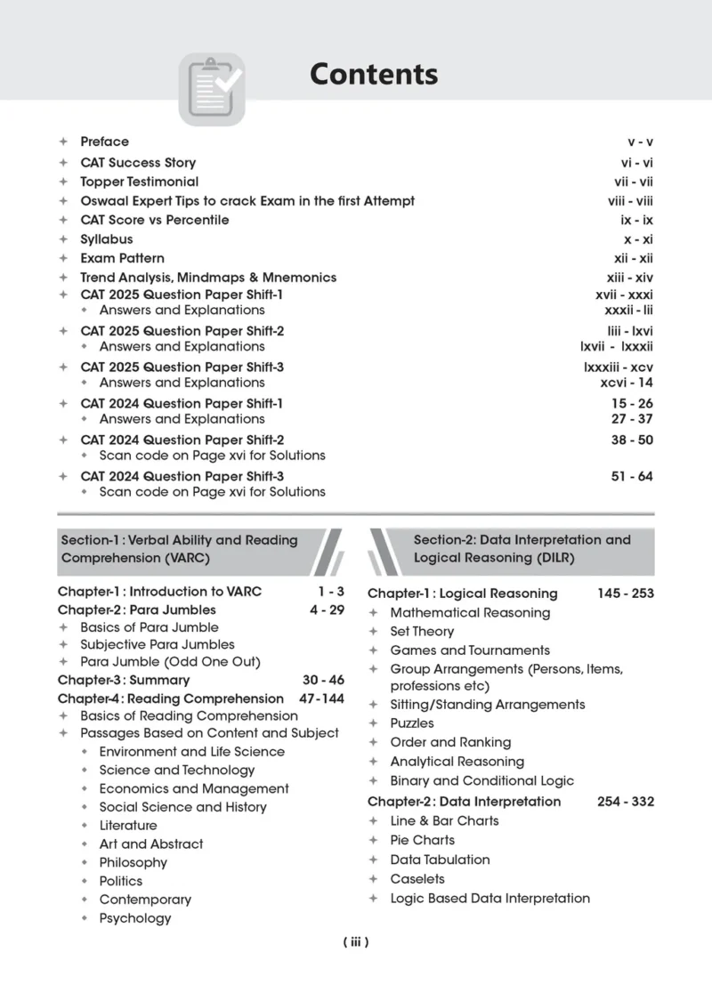 CAT (COMMON ADMISSION TEST) | 10 YEARS’ | Chapterwise & Topicwise ...