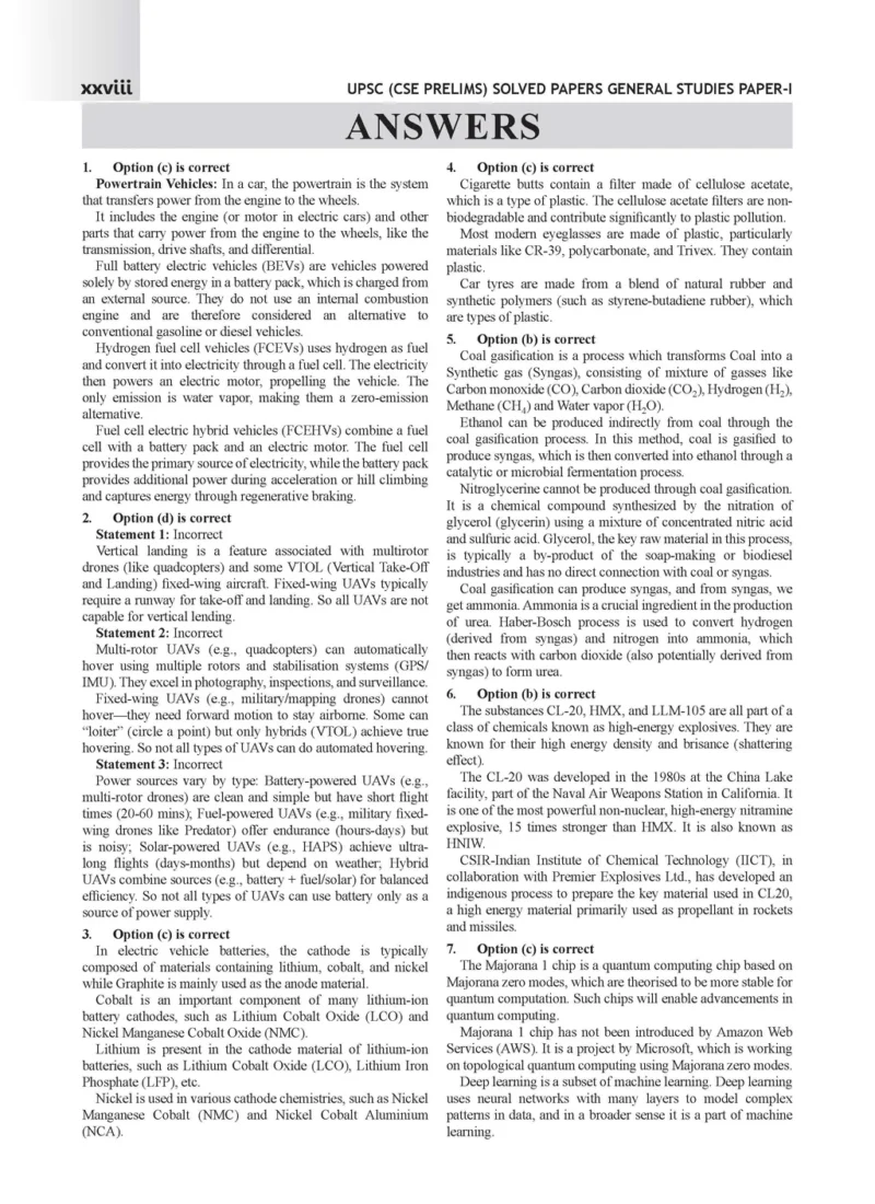 UPSC CSE Prelims 10 Previous Years’ Solved Papers | General Studies ...